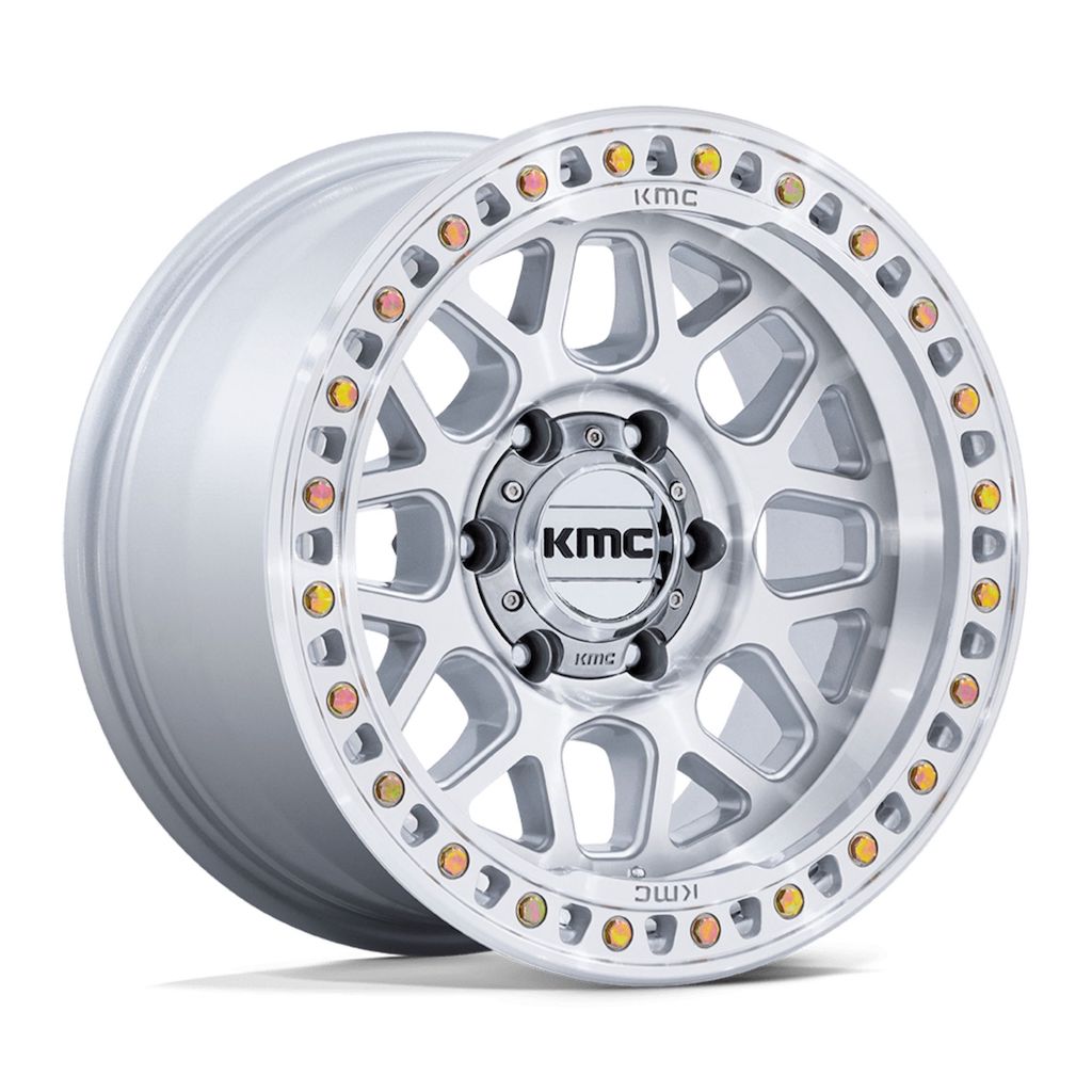 KMC GRS KM549 Gloss Silver with Machined Face – Bud's Tyres