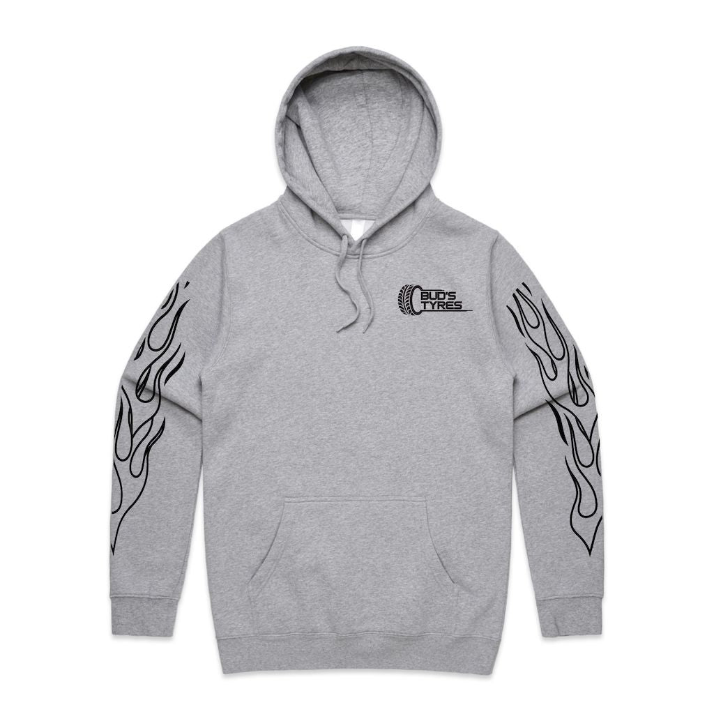 Bud's Tyres Merch Hoodie Grey