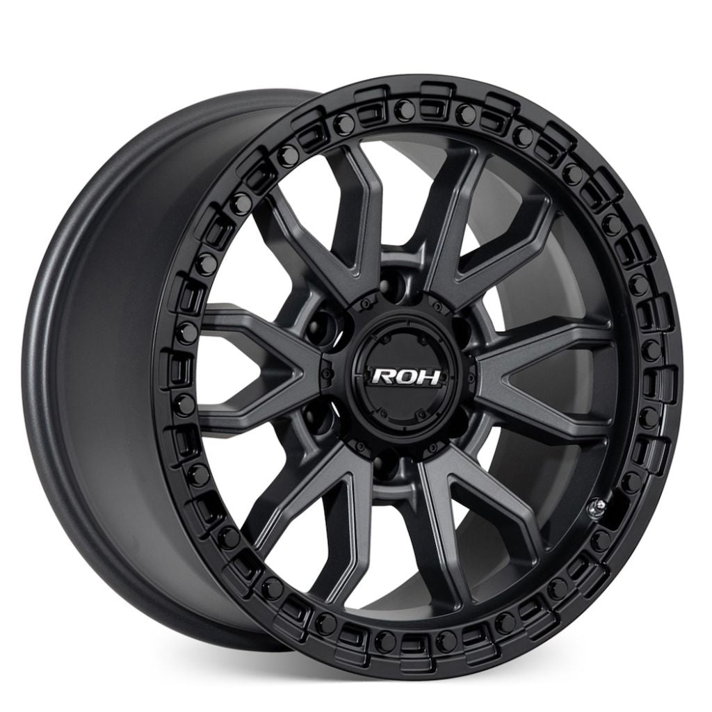 ROH Raid Matte Black w/ Black Bolts and Graphite Face – Bud's Tyres ...